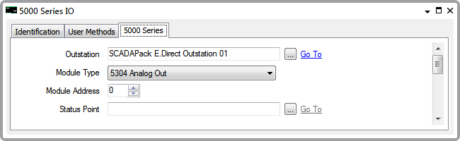 DNP3 SCADAPack Driver Guide - Configure the 5000 Series I/O Properties (Configuring I/O ...